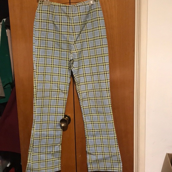 Pants & Jumpsuits | Vintage Laurel Disco Checker Bell Bottom Pants ...